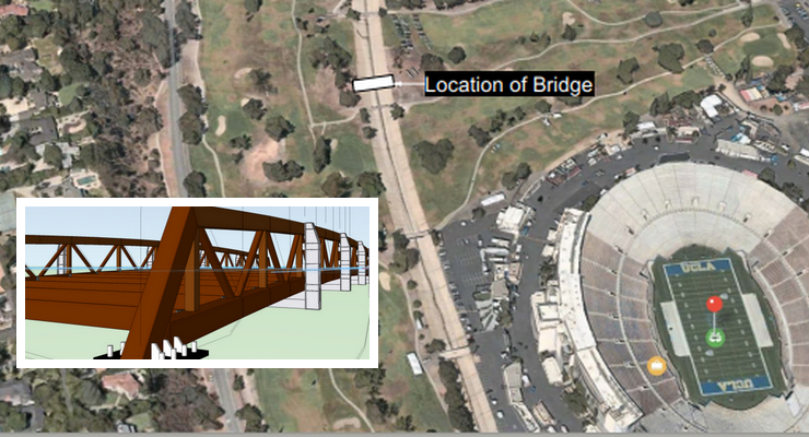 New Pedestrian Bridge Planned to Span Arroyo Seco Flood Control Channel ...
