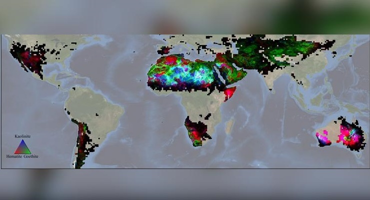 JPL Sensor Produces First Global Maps of Surface Minerals in Arid ...