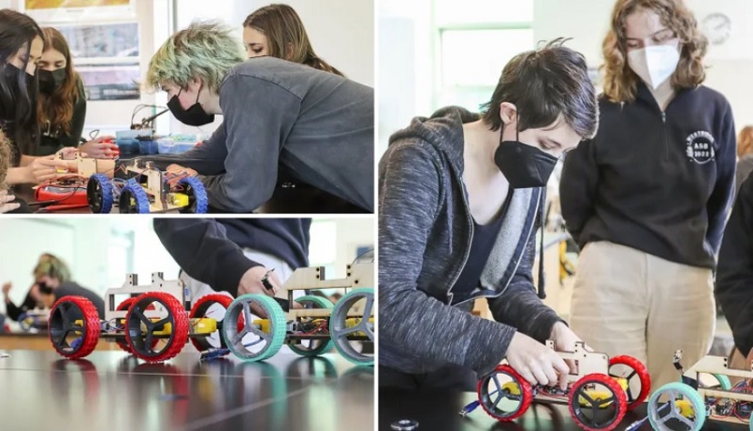 Westridge Robotics Students Code, Wire, and Solder in Mini Car Project ...
