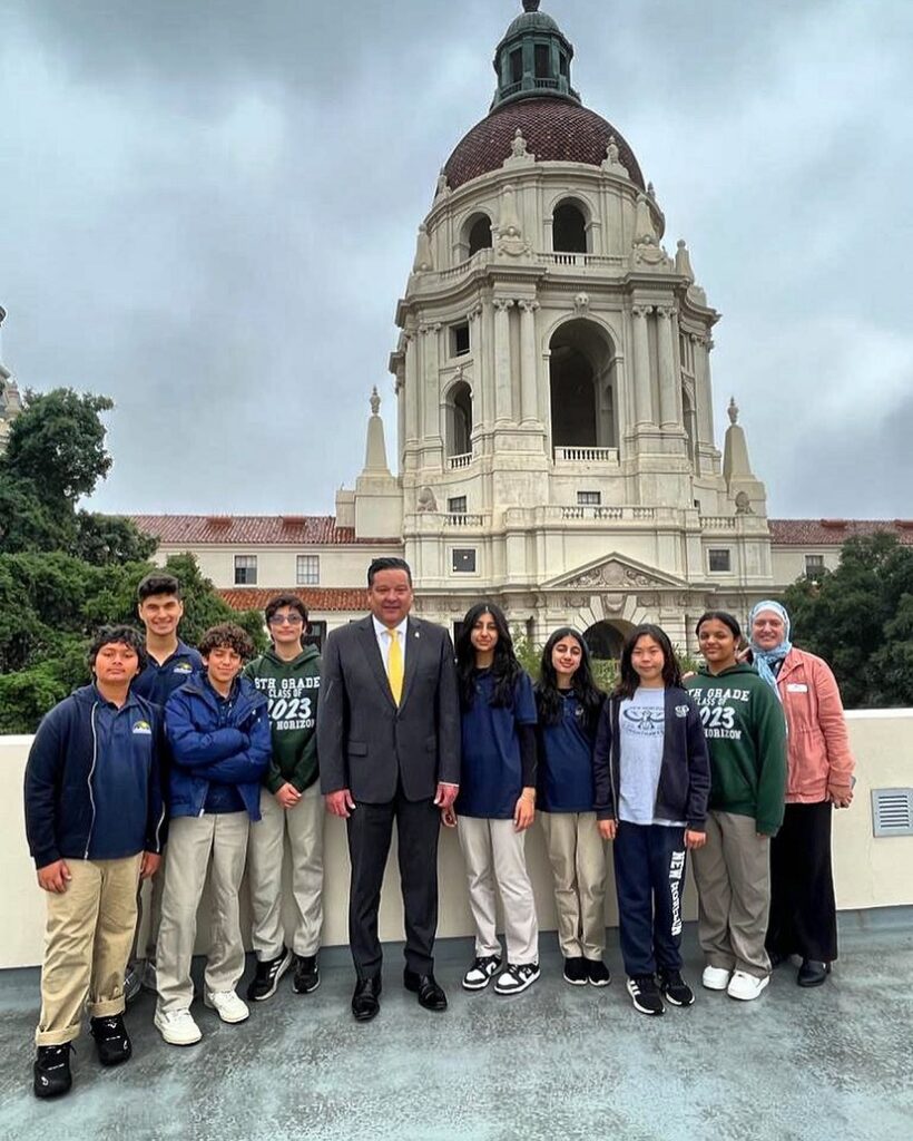 NHSP Visit Mayor Victor Gordo and Tours City Hall - Pasadena Schools