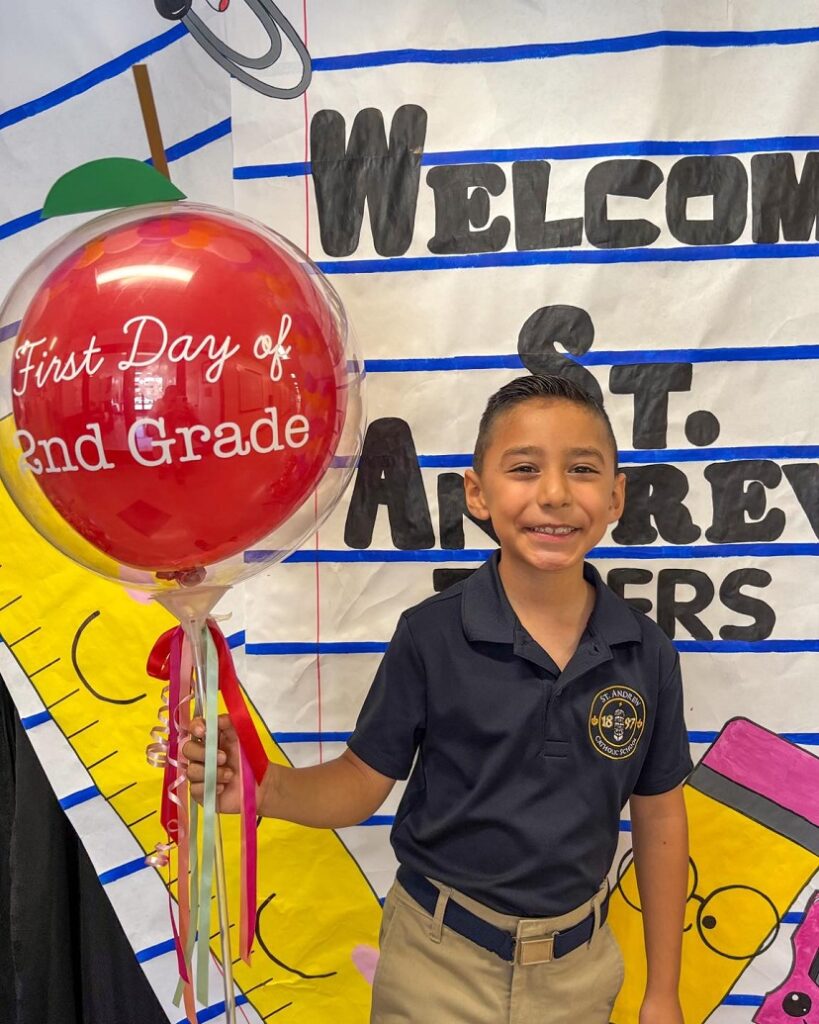 A Welcoming First Day Back at St. Andrew Catholic School - Pasadena Schools